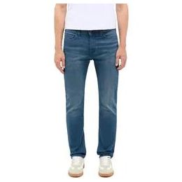 Slim-fit-Jeans Mustang "Herren Style Vegas Slim", Herren, Gr. 36, L&auml;nge 32, blau (783 mittelblau), Denim/Jeans, 94% Baumwolle, 4% Elastomultiester, 2% Elasthan, unifarben, slim fit, Jeans Slim-fit-Jeans