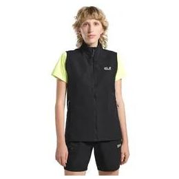 Funktionsweste Jack Wolfskin "PRELIGHT STRIDE VEST W", Damen, Gr. M (38/40), schwarz, Obermaterial: 100% POLYESTER. Futter: 100% POLYESTER, Westen Funktionsweste