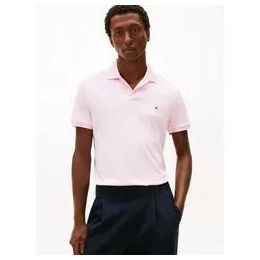 Poloshirt Tommy Hilfiger "LIQUID COTTON REGULAR SEASONAL", Herren, Gr. M, frosted pink, Jersey, Obermaterial: 100% Baumwolle, normal h&uuml;ftlang, Rippb&uuml;ndchen, Shirts, mit Logostickerei