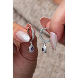Lodie Silver Silber-Ohrringe mit Ziersteinen - 62% | Schmuck