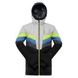 Alpine Pro Ski-/Snowboardjacke in Gelb/ Hellblau/ Schwarz - 75% | Gr&ouml;&szlig;e XL | Herren-outdoorjacken