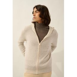 AUTHENTIC CASHMERE Kaschmir-Cardigan "Neurre" in Creme - 60% | Gr&ouml;&szlig;e M | Herren-pullover-cardigans