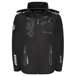 Canadian Peak Softshelljacke in "Royauteak" in Schwarz - 73% | Gr&ouml;&szlig;e M | Herren-outdoorjacken