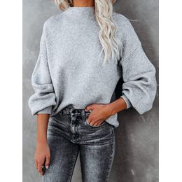 Milan Kiss Pullover in Hellgrau - 64% | Gr&ouml;&szlig;e L | Damen-pullover-cardigans