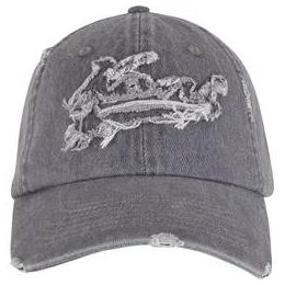 Snapback Cap Karl Kani "Karl Kani Varsity Star Denim Dad Cap", Herren, Gr. onesize, light grau, 100% Baumwolle, Caps