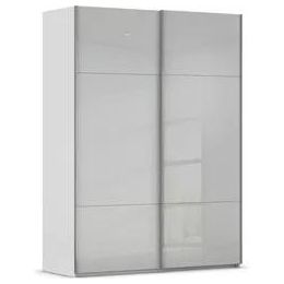 Schwebet&uuml;renschrank Rauch "Kleiderschrank Schrank Garderobe Schlafzimmerschrank CONTIDO", grau (seidengrau, glas seidengrau), B:162cm H:223cm T:68cm, Holzwerkstoff, Schr&auml;nke, Schwebet&uuml;renschrank, aus hochwertigem Material in 6 Breiten 2 Griff-Farben MADE IN GERMANY