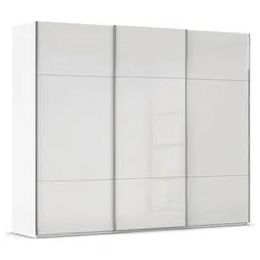 Schwebet&uuml;renschrank Rauch "Kleiderschrank Schrank Garderobe Schlafzimmerschrank CONTIDO", wei&szlig; (alpinwei&szlig;, glas kristallwei&szlig;), B:271cm H:223cm T:68cm, Holzwerkstoff, Schr&auml;nke, Schwebet&uuml;renschrank, aus hochwertigem Material in 6 Breiten 2 Griff-Farben MADE IN GERMANY