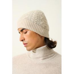 AUTHENTIC CASHMERE Kaschmir-M&uuml;tze "Scott" in Creme - 63% | Herren-accessoires-sport