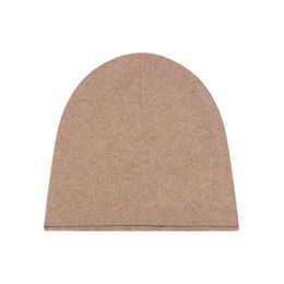 AUTHENTIC CASHMERE Kaschmir-M&uuml;tze "Pinier" in Beige - 58% | Damen-muetzen-caps