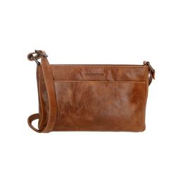 Micmacbags Leder-Umh&auml;ngetasche in Hellbraun - (B)26 x (H)17 x (T)4 cm - 56% | Damen-taschen