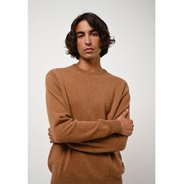 AUTHENTIC CASHMERE Kaschmir-Pullover "Aigli&eacute;re" in Hellbraun - 64% | Gr&ouml;&szlig;e S | Herren-plussize
