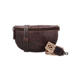 HIDE & STITCHES Leder-Brustbeutel in Braun - (B)24 x (H)13 x (T)8 cm - 47% | Damen-koffer-reisegepaeck