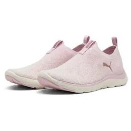 Slip-On Sneaker Puma "SOFTRIDE REMI SLIP-ON KNIT WNS", Damen, Gr. 38, rosa (rose mauve, warm wei&szlig;, rose gold), Textil, Schuhe, mit SOFTFOAM+ D&auml;mpfung, leicht profilierte Synthetiklaufsohle