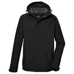 Outdoorjacke Killtec "KOS 183 KG MN JCKT", Herren, Gr. 30, schwarz, Obermaterial: 100% Polyester;Futter: 100% Polyester, Jacken Outdoorjacke, Wind- und wasserdichte Funktionsjacke mit abzippbarer Kapuze