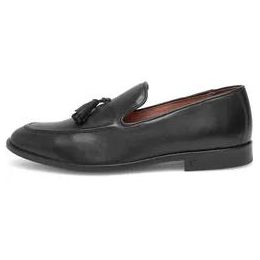 Loafer Henry Stevens "Wallace TL", Herren, Gr. 44, schwarz, Kalbsleder, Schuhe Loafer