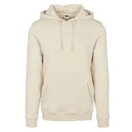 Rundhalspullover Urban Classics "Urban Classics Herren Organic Basic Hoody", Herren, Gr. S, sand, 100% Baumwolle, unifarben, normal, ohne Ausschnitt, Pullover Rundhalspullover