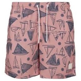 Badeshorts Urban Classics "Urban Classics Herren Pattern Swim Shorts", Herren, Gr. XL, US-Gr&ouml;&szlig;en, yacht aop, 100% Polyester, Badehosen Badeshorts