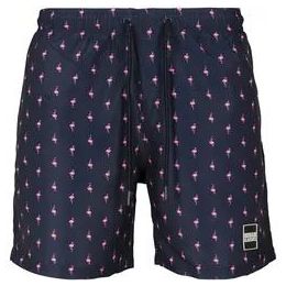 Badeshorts Urban Classics "Urban Classics Herren Pattern Swim Shorts", Herren, Gr. XL, US-Gr&ouml;&szlig;en, flamingo, 100% Polyester, Badehosen Badeshorts