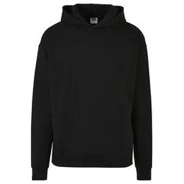 Kapuzenpullover Urban Classics "Urban Classics Herren Organic Loose Hoody", Herren, Gr. S, schwarz, 100% Baumwolle, unifarben, oversize, ohne Ausschnitt, Pullover Kapuzenpullover