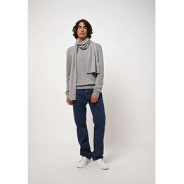 AUTHENTIC CASHMERE Kaschmir-Pullover "Victo" in Hellgrau - 63% | Gr&ouml;&szlig;e L | Herren-plussize
