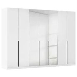 Dreht&uuml;renschrank OTTO HOME "Kleiderschrank Schrank Garderobe AGORDO mit Dekor- oder Hochglanzfront", wei&szlig; (alpinwei&szlig;, hochglanz wei&szlig;), B:315cm H:229cm T:54cm, Holzwerkstoff, Schr&auml;nke, Dreht&uuml;renschrank, durchdachte Innenausstattung, in 8 Breiten und 2 H&ouml;hen MADE IN GERMANY, Topseller