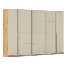 Schwebet&uuml;renschrank OTTO HOME "Dreh-/Schwebet&uuml;renschrank Kleiderschrank Familie, Agordo", beige (eiche artisan, beige (champagner)), B:301cm H:210cm T:62cm, Holzwerkstoff, Schr&auml;nke, Schwebet&uuml;renschrank, B/H/T 301x210X62cm viele Farben verf&uuml;gbar TOPSELLER Made in GERMANY
