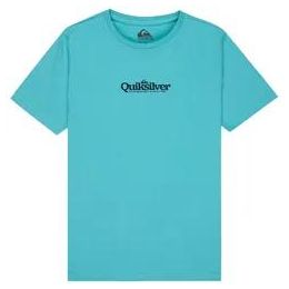 T-Shirt Quiksilver "Fineline", Jungen, Gr. 8, aqua, Obermaterial: 70% Walkfrottier, 30% Walkfrottier;, Shirts T-Shirt