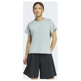 T-Shirt Adidas SPORTSWEAR "SOFT LUXUS", Damen, Gr. S, wonder sage, Obermaterial: 100% Baumwolle, Rundhals, Shirts T-Shirt