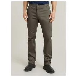 G-Star Raw Chinohose G-STAR "Mosa Straight Chino", Herren, Gr. 35, L&auml;nge 34, gs grau, Obermaterial: 97% Baumwolle, 3% Elasthan, Hosen Chinohose