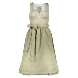 Turi Landhaus Dirndl in Beige/ Hellgr&uuml;n - 68% | Gr&ouml;&szlig;e 38 | Damen-dirndl