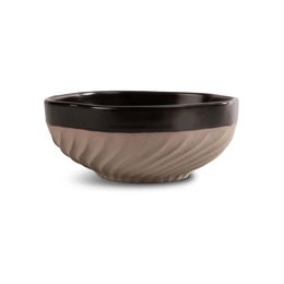Byon Schale "Swirl" in Beige/ Schwarz - &Oslash; 13 cm - 38% | Gedeckter-tisch