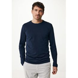 Mexx Longsleeve "Laster" in Dunkelblau - 50% | Gr&ouml;&szlig;e XL | Herrenshirts