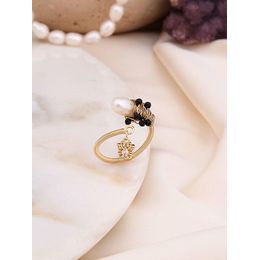 Pierres de Jade Vergold. Ring mit Perle und Edelsteinen - 25% | Schmuck