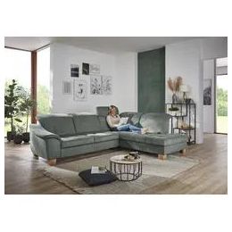 Ecksofa DIE PLANBAR "PP-LA23145 L-Form", steel, B:299cm H:88cm T:243cm, 100% recyceltes Polyester, Sofas, Ecksofa, inkl. Kopfpolsterverstellung, Federkernpolsterung