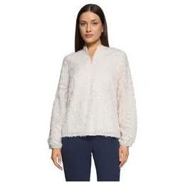 BETTY & CO Schlupfbluse BETTY & CO "Damen mit Struktur", Damen, Gr. 38, cream, Obermaterial: 100% Polyester; Futter: 65% Polyester, 35% Viskose, gerade normal, Blusen Schlupfbluse