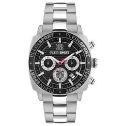 Luxusuhr Plein Sport "Wildcat Chrono", 70, silber, Armbanduhren, Herren