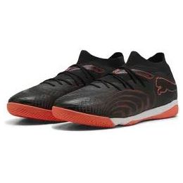 Fu&szlig;ballschuh Puma "FUTURE 9 MATCH IT Fu&szlig;ballschuhe Erwachsene", Herren, Gr. 42, schwarz glowing rot strong gray, Obermaterial: Textil, Synthetik. Futter: Textil, Synthetik. Innensohle: Textil. Laufsohle: Gummi, Schuhe Fu&szlig;ballschuh