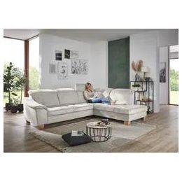 Ecksofa DIE PLANBAR "PP-LA23145 L-Form", ecru, B:299cm H:88cm T:243cm, 100% recyceltes Polyester, Sofas, Ecksofa, inkl. Kopfpolsterverstellung, Federkernpolsterung