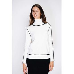 William de Faye Rollkragenpullover in Wei&szlig; - 71% | Gr&ouml;&szlig;e 38 | Damen-pullover-cardigans