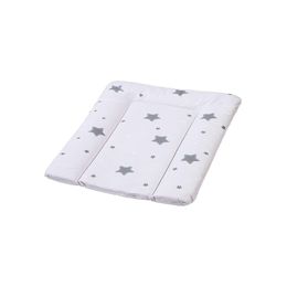 keeeper Wickelauflage "Stars" in Wei&szlig;/ Grau - (L)70 x (B)50 x (H)5 cm - 42% |