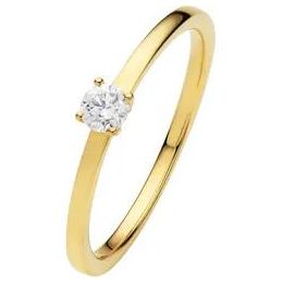Diamantring ONE ELEMENT "0.15 ct Diamant Brillant Ring aus 585 Gelbgold" Gr. 53, gold, Fingerringe, Damen, 53, 0,15, Diamanten Gelbgold 585 Gold, Diamanten, Gelbgold 585, Gold, Diamantring
