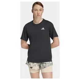 Laufshirt Adidas PERFORMANCE "ADI365 RUNNING ESSENTIALS", Damen, Gr. S, schwarz, Obermaterial: 100% Polyester, Rundhals, Shirts Laufshirt