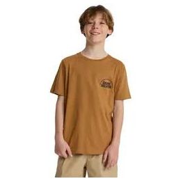 T-Shirt Quiksilver "Fundamental Ride", Jungen, Gr. 12(148-156cm), tobacco braun, Obermaterial: 70% Walkfrottier, 30% Walkfrottier;, Shirts T-Shirt