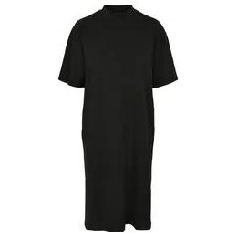 Shirtkleid Urban Classics "Urban Classics Damen Ladies Organic Long Oversized Tee Dress", Damen, Gr. S, US-Gr&ouml;&szlig;en, schwarz, 100% Baumwolle, unifarben, oversize, Rundhals, Kleider Shirtkleid