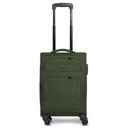 Trolley SMARTBOX "Edition 04 4 Rollen Kabinentrolley 55 cm mit Dehnfalte", Gr. 41 l, gruen, Polyester, Koffer