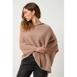 AUTHENTIC CASHMERE Kaschmir-Poncho "Meryl" in Beige - 64% | Gr&ouml;&szlig;e S | Damenjacken
