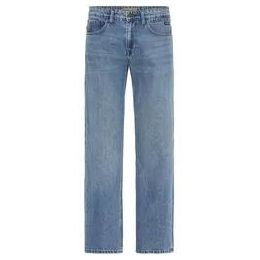 Bequeme Jeans Blend "Bequeme Jeans BHFLAKE RELX FIT JEANS", Herren, Gr. 32, L&auml;nge 32, blau (denim middle blau), Obermaterial: 100% Baumwolle CO., Jeans