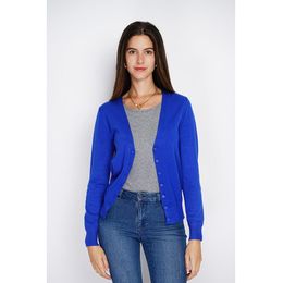 ASSUILI Cardigan in Blau - 74% | Gr&ouml;&szlig;e 38 | Damen-pullover-cardigans