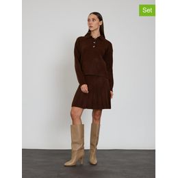 BGN 2tlg. Outfit in Braun - 81% | Gr&ouml;&szlig;e 38 | Damen-pullover-cardigans