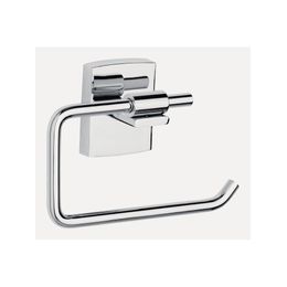 Tesa Toilettenpapierhalter "Klaam" in Silber - (B)14,2 x (H)9,5 x (T)4,7 cm - 77% | Badezimmer-accessoires